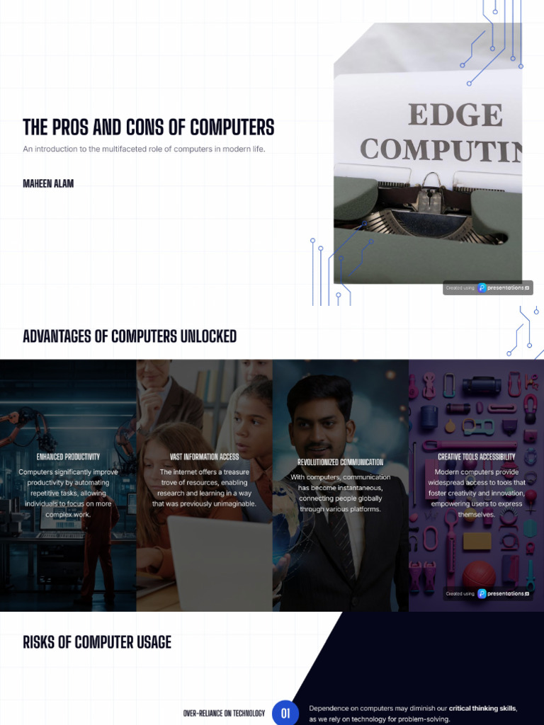 Pros and Cons of Computer | PDF