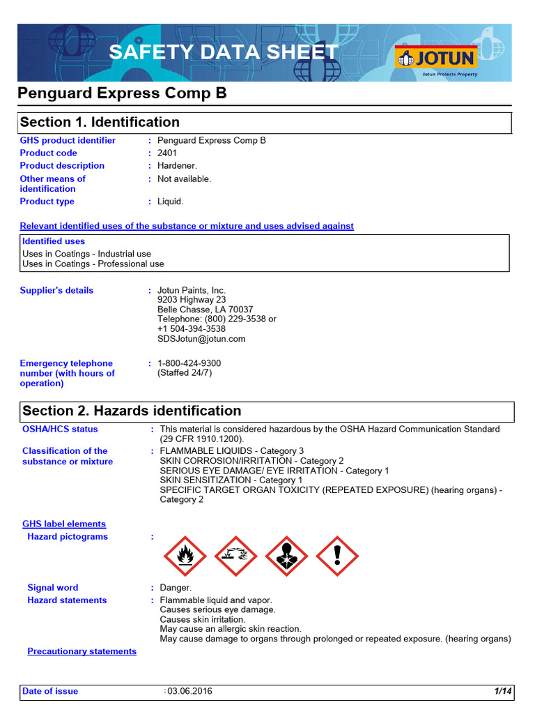 35.penguard Express Comp B | PDF | Occupational Safety And Health