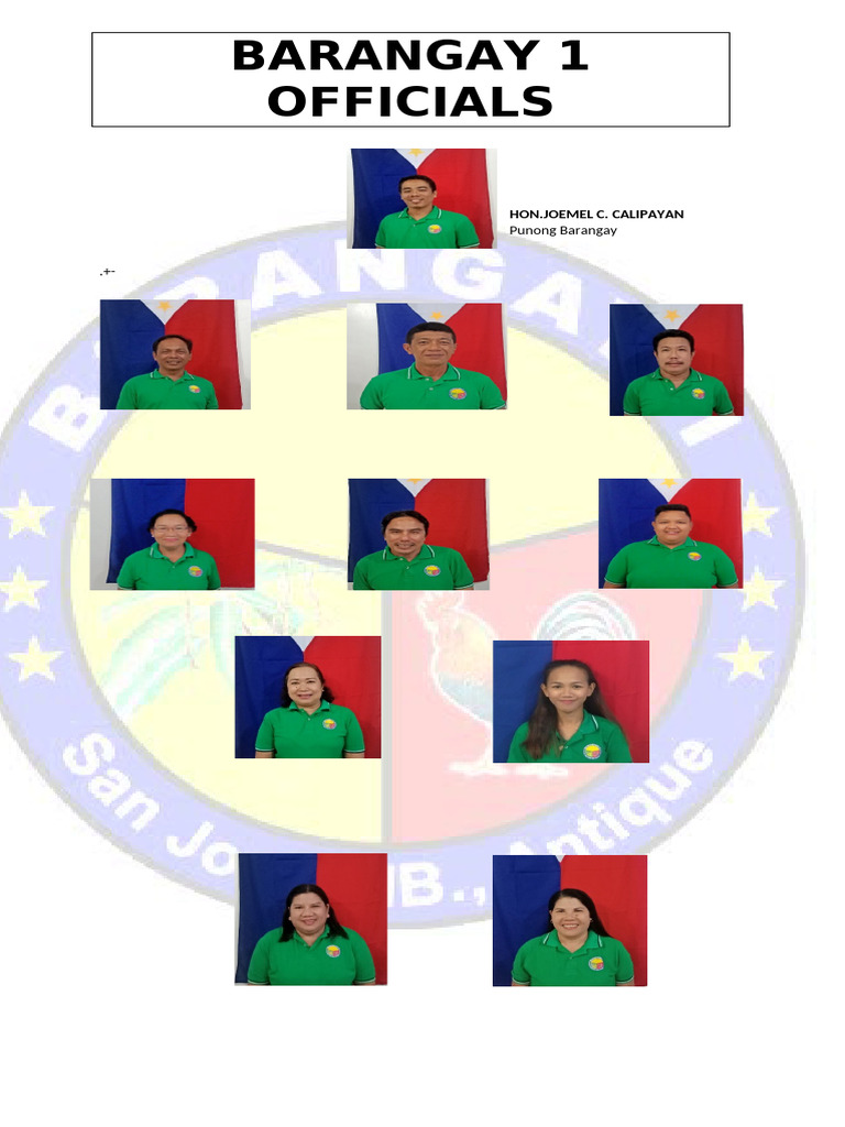 Barangay 1 Officials | PDF