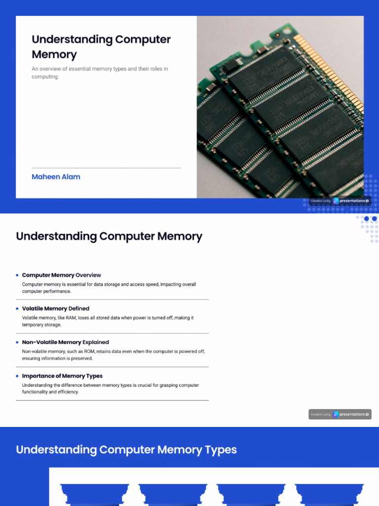 Types of Computer Memory Overview | PDF