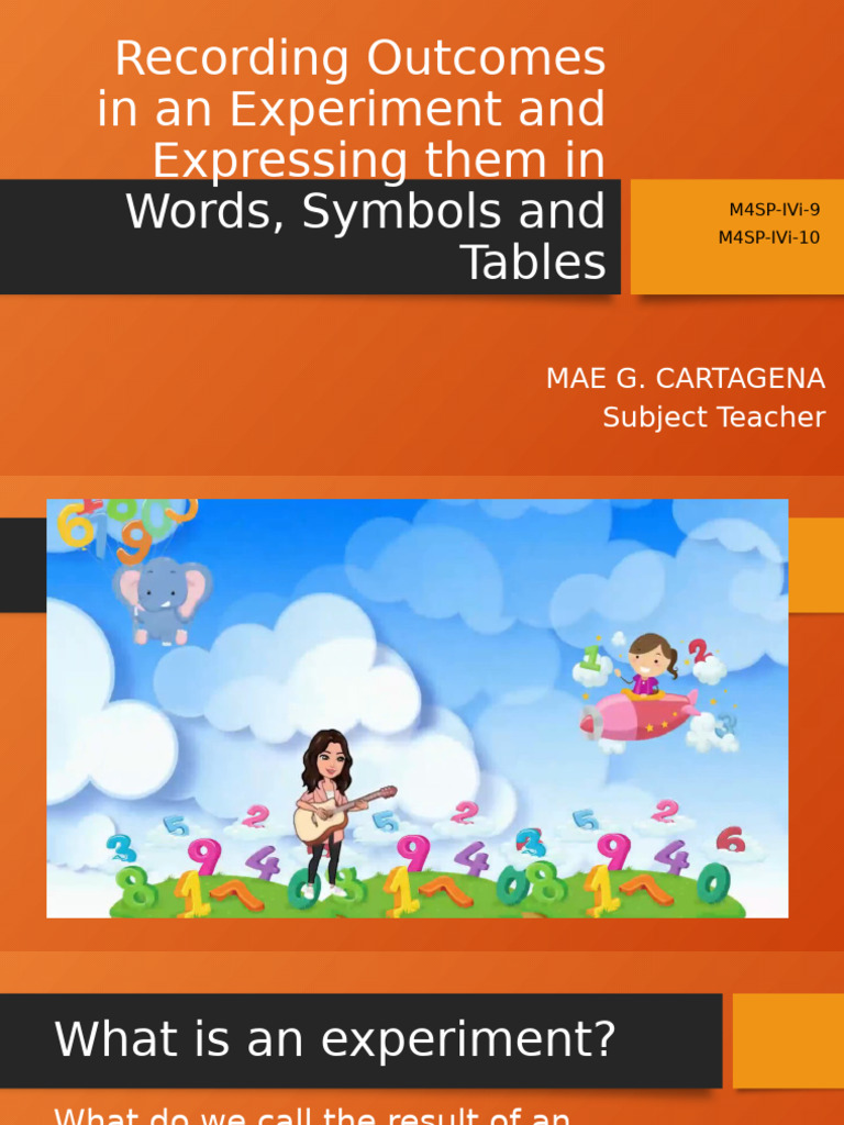 Experiment Outcome Recording Guide | PDF | English Language | Linguistics