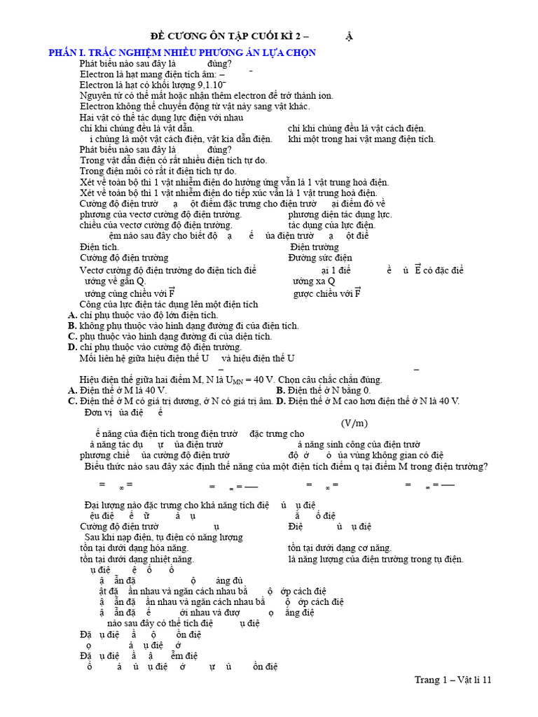 Đe Cuong CK2 VL11 2025 - HS | PDF
