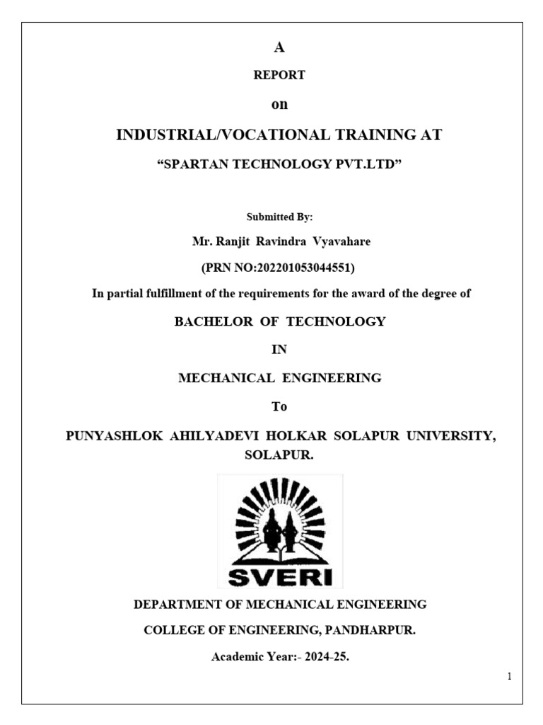 Industrial Training Report at Spartan Tech | PDF | Solar Power | Solar ...