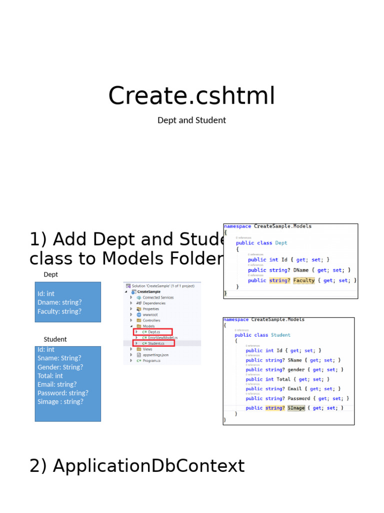 Dept Student Create | PDF