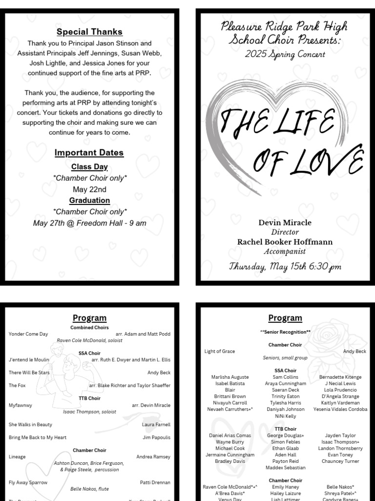 '25 Spring Concert Program | PDF