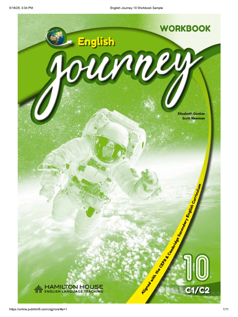 English Journey 10 Workbook Sample | PDF