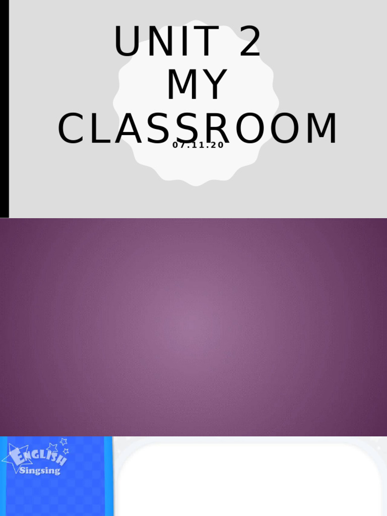 Unit 2 MY Classroom | PDF