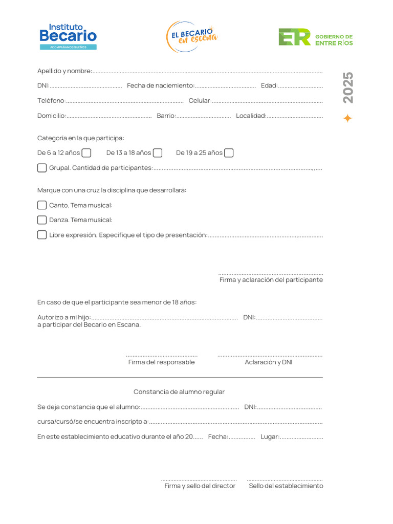 Inscripción para Becario en Escana | PDF | Autenticación | Argentina
