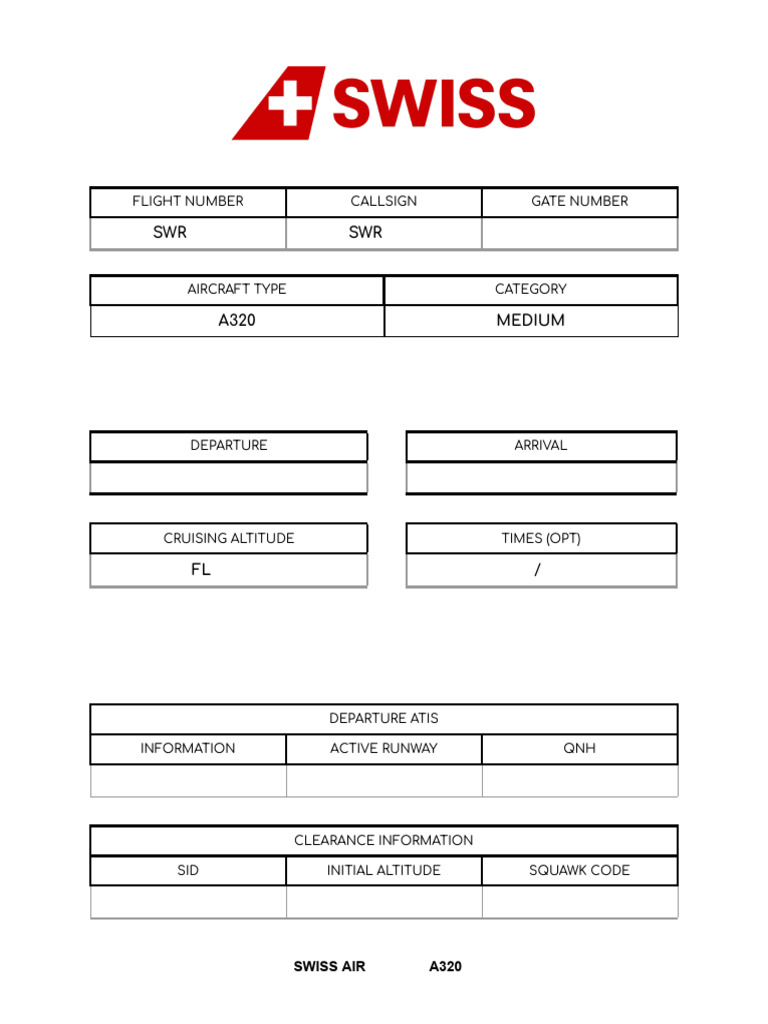 Swiss Air Vatsim | PDF