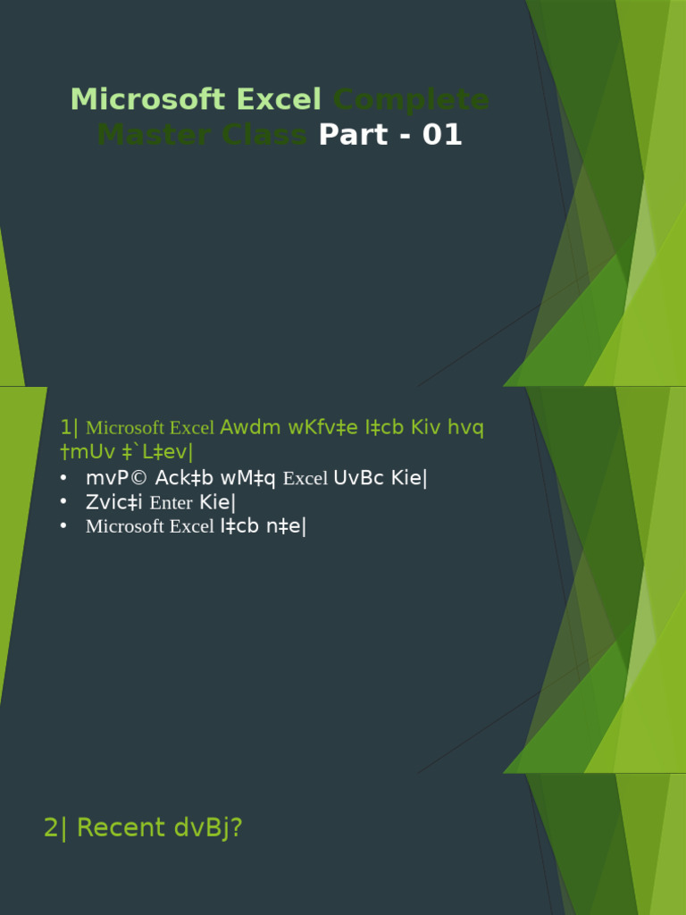 Microsoft Excel Complete Master Class | PDF