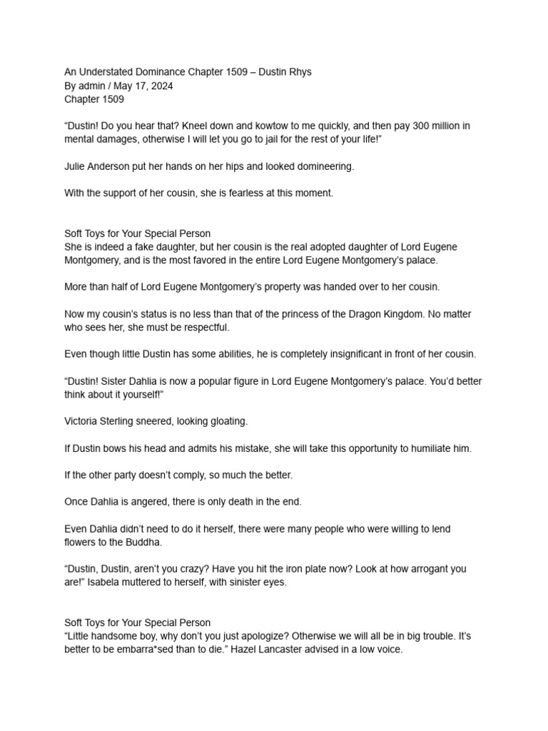 An Understated Dominance 1509 - 1510 | PDF