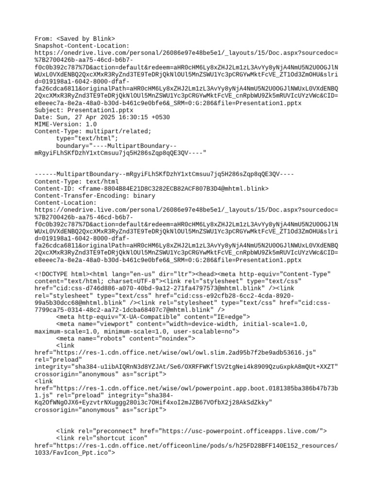 Presentation 1 | PDF | Html Element | Written Communication