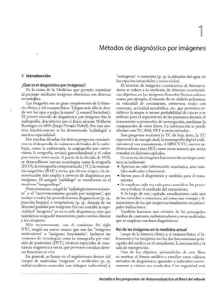 Capitulo 1 Manual de Diagnostico Por Imagenes Segunda Edicion - Compressed | PDF