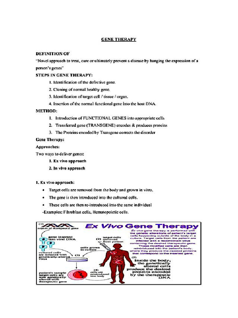 Gene Therapy | PDF