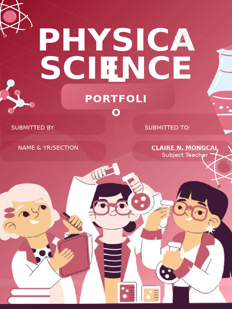 Physical Science Portfolio Cover | PDF