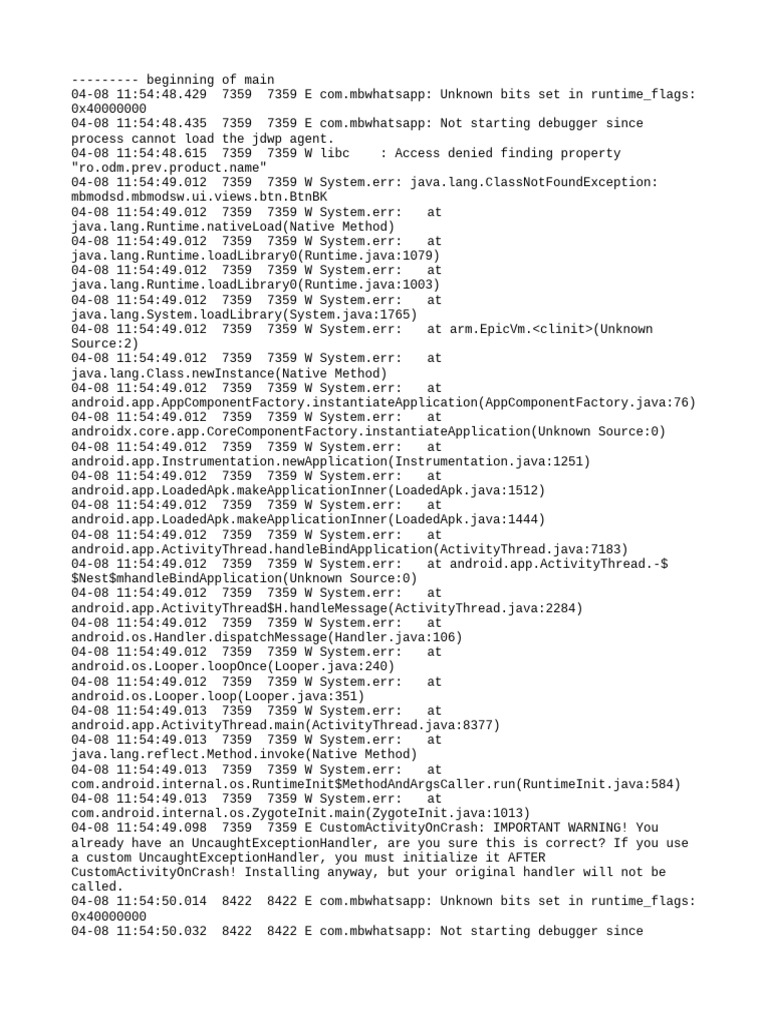 Logcat | PDF | Integer (Computer Science) | Java (Programming Language)