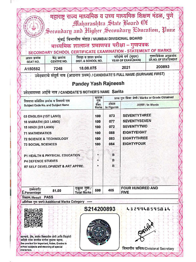 10th marksheet _compressed | PDF