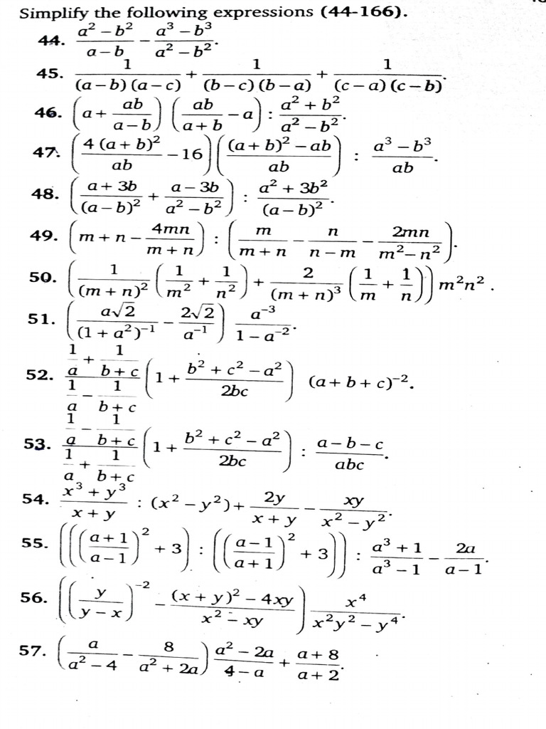 Dybov Book (Simplification) | PDF | Algebra | Mathematics