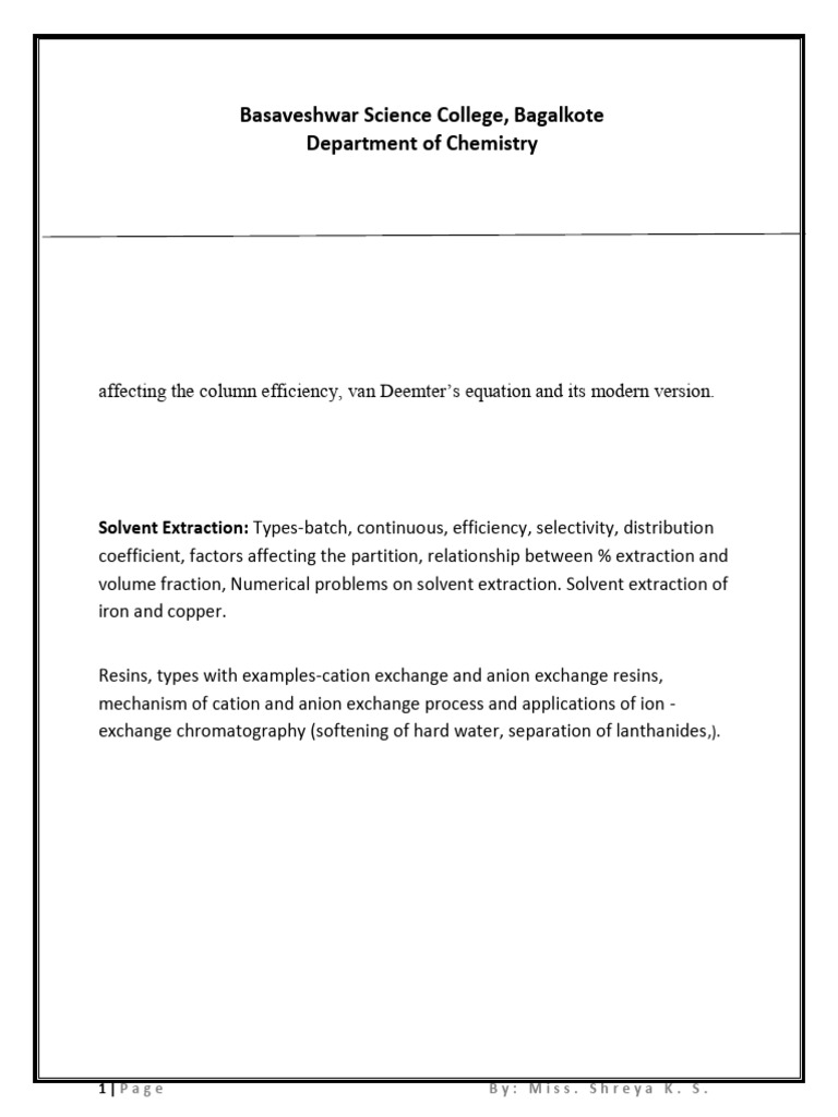 Chromatography Separation Methods Guide | PDF | Chromatography | Thin ...