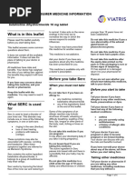 Betaserc: Uses, Dosage, and Indications | PDF | Pharmacology | Medical ...