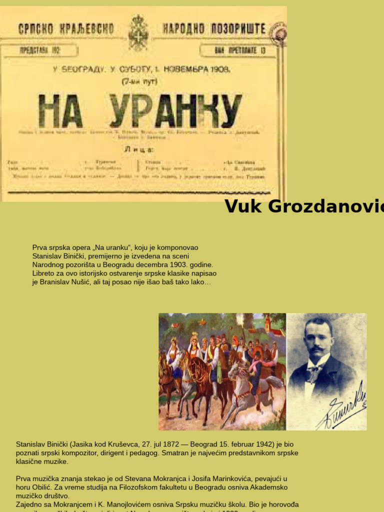 Na Uranku-Prva Srpska Opera | PDF