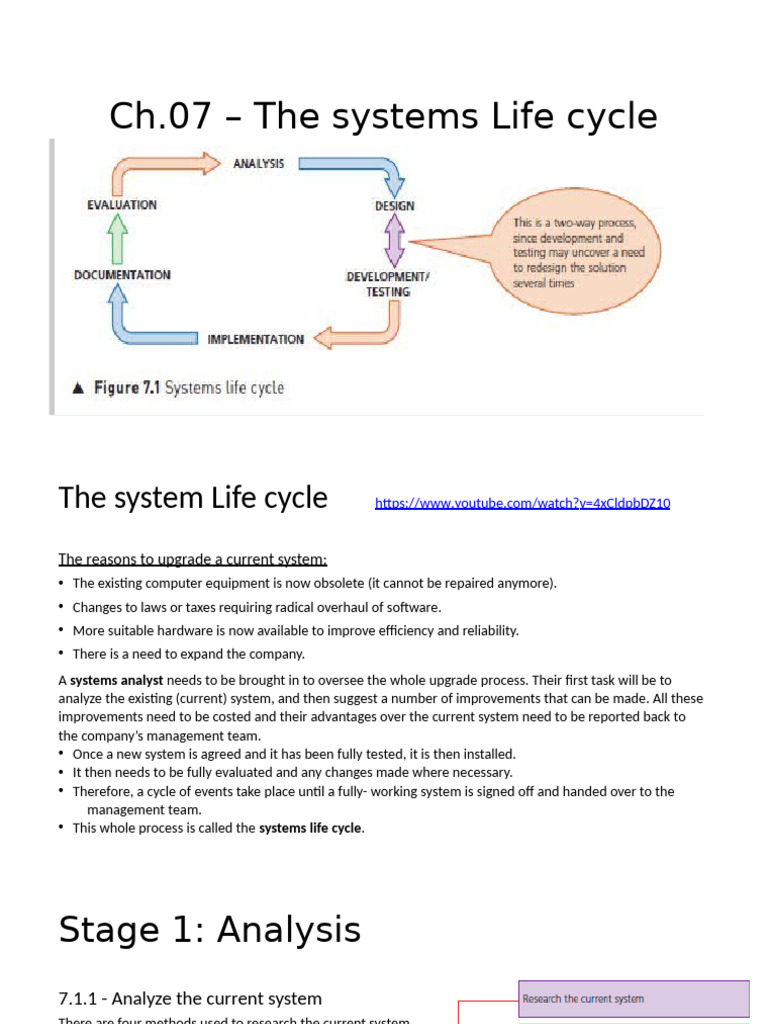 Understanding the Systems Life Cycle | PDF | Computer Data Storage ...