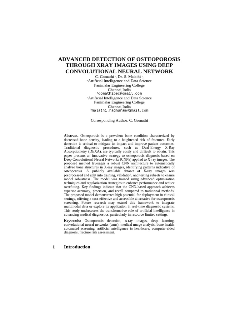 Gomathi-Conference Paper | PDF | Receiver Operating Characteristic | Radiology