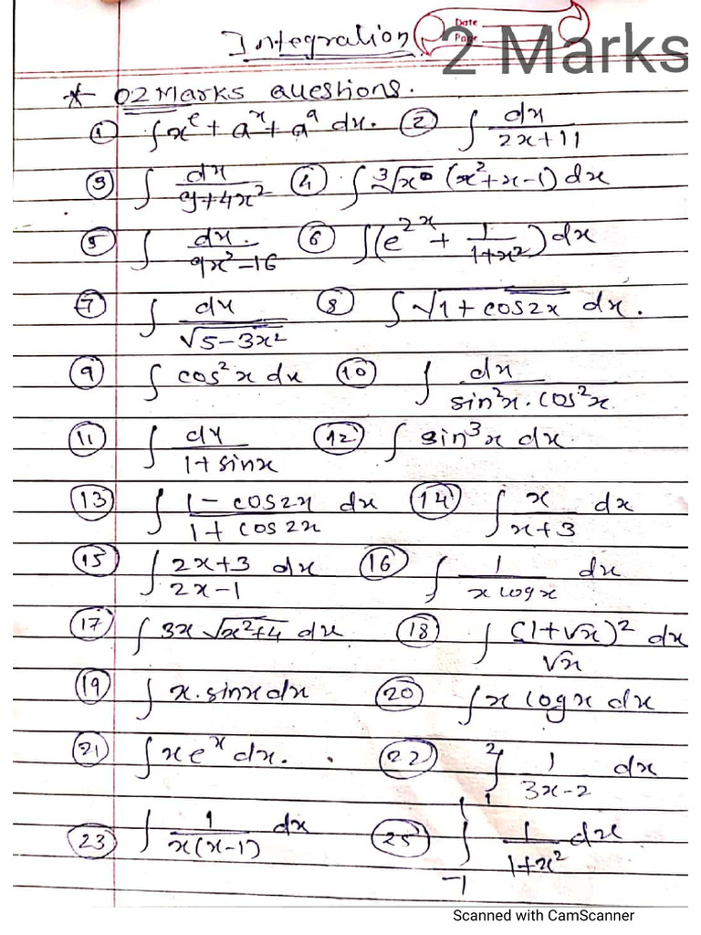 M2 Question Bank | PDF