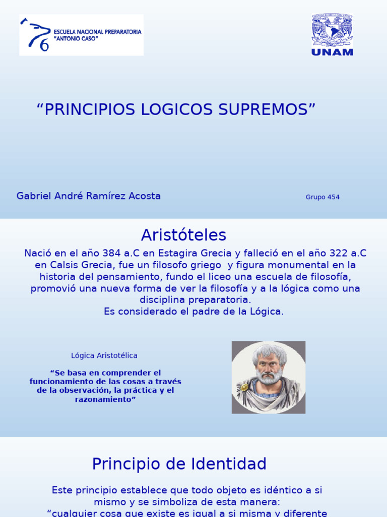 Principios Lógicos de Aristóteles y Leibniz | PDF | Lógica | Razón