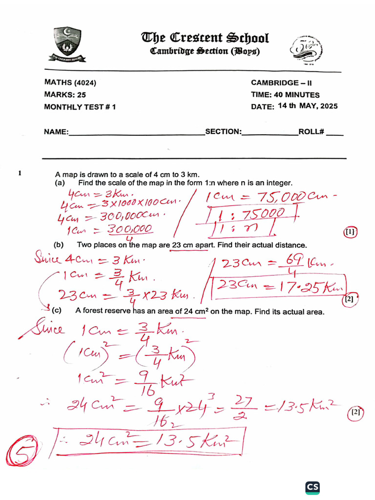 CII..monthly test# 1..14525. | PDF