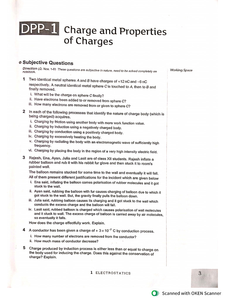 Electrostatics Dpp1 | PDF