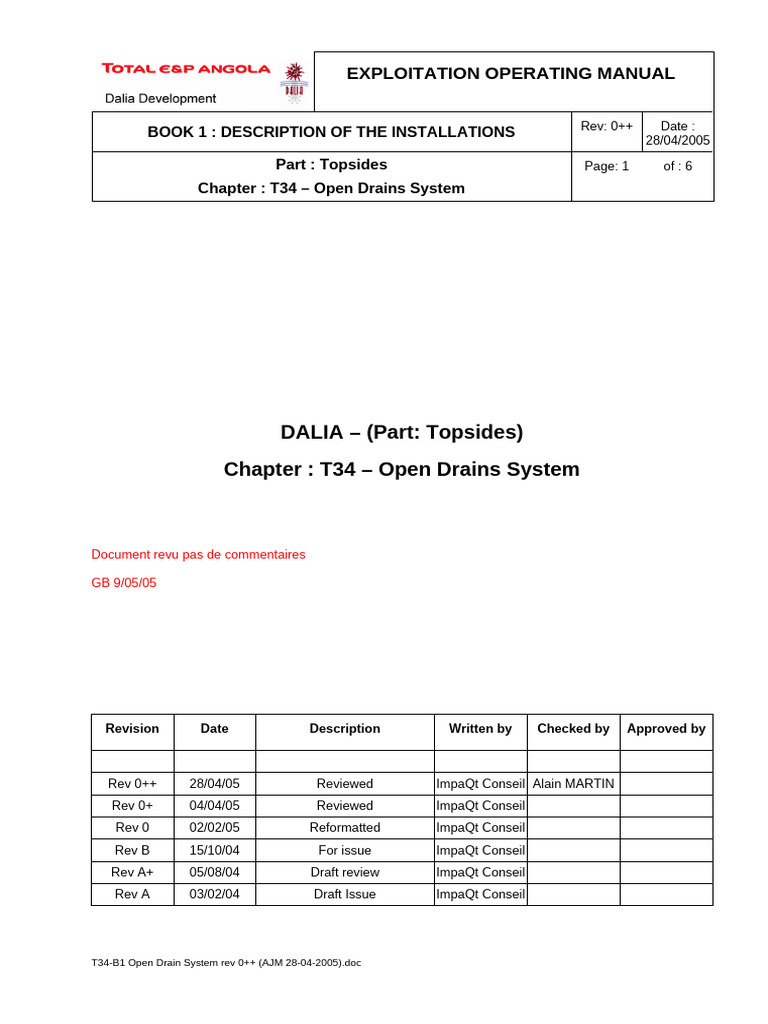 Chapter T34 - Open Drains System - Rev 0++ (AJM 28-04-2005) | PDF