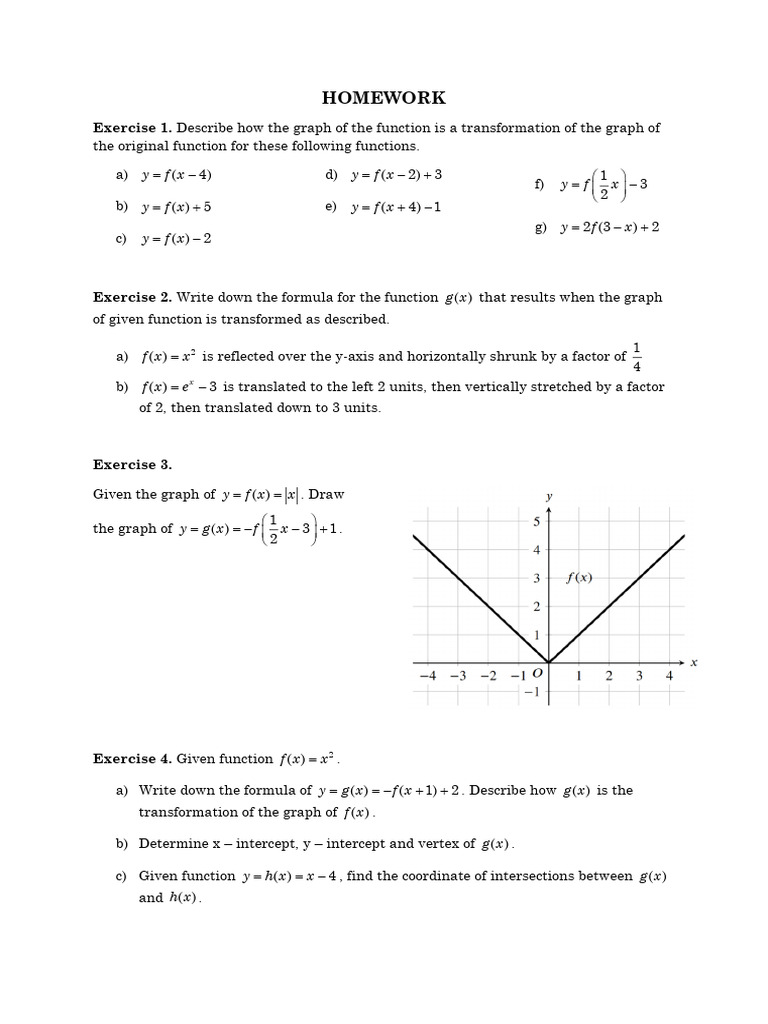Exercises (Translation-Transformation) | PDF