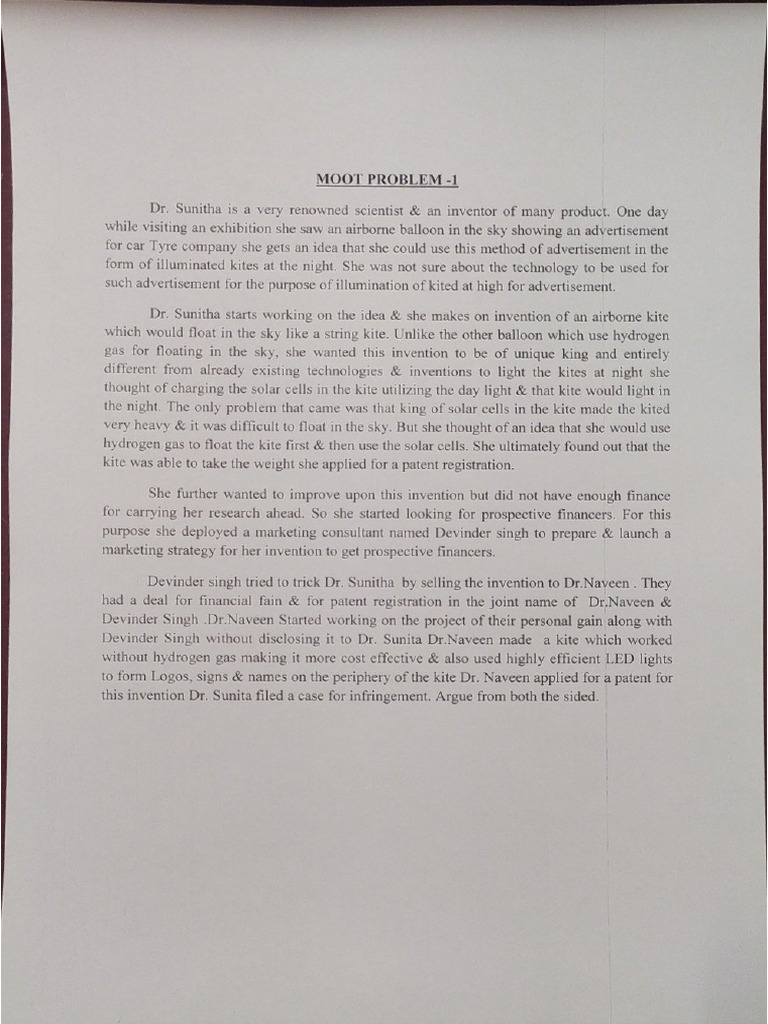 Moot Problem-1 2025 | PDF