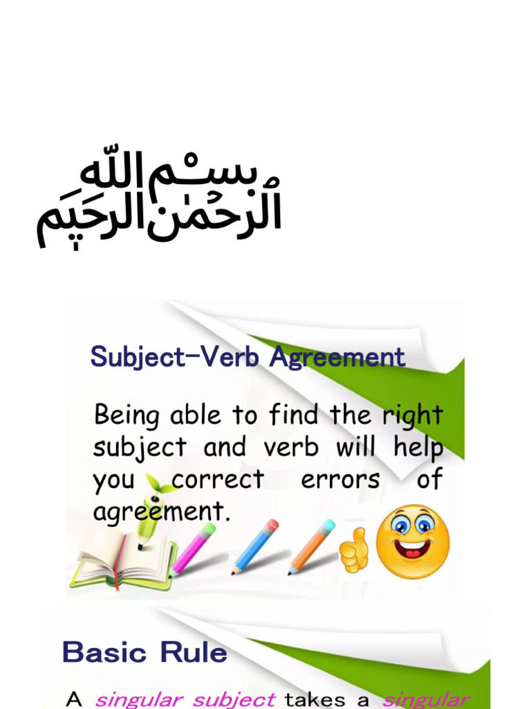 Sub Verb Agreement | PDF
