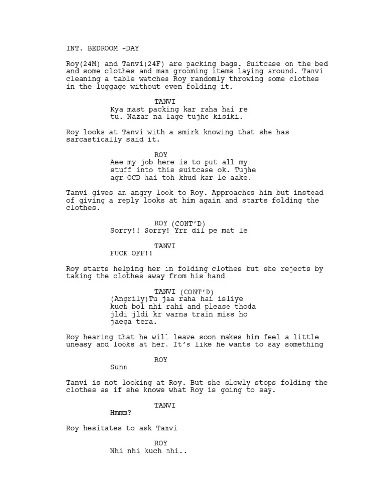 Ayush DV Script - Changes Suggested | PDF