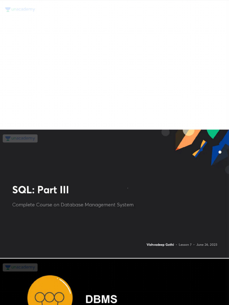 SQL - Part - III - With - Anno | PDF