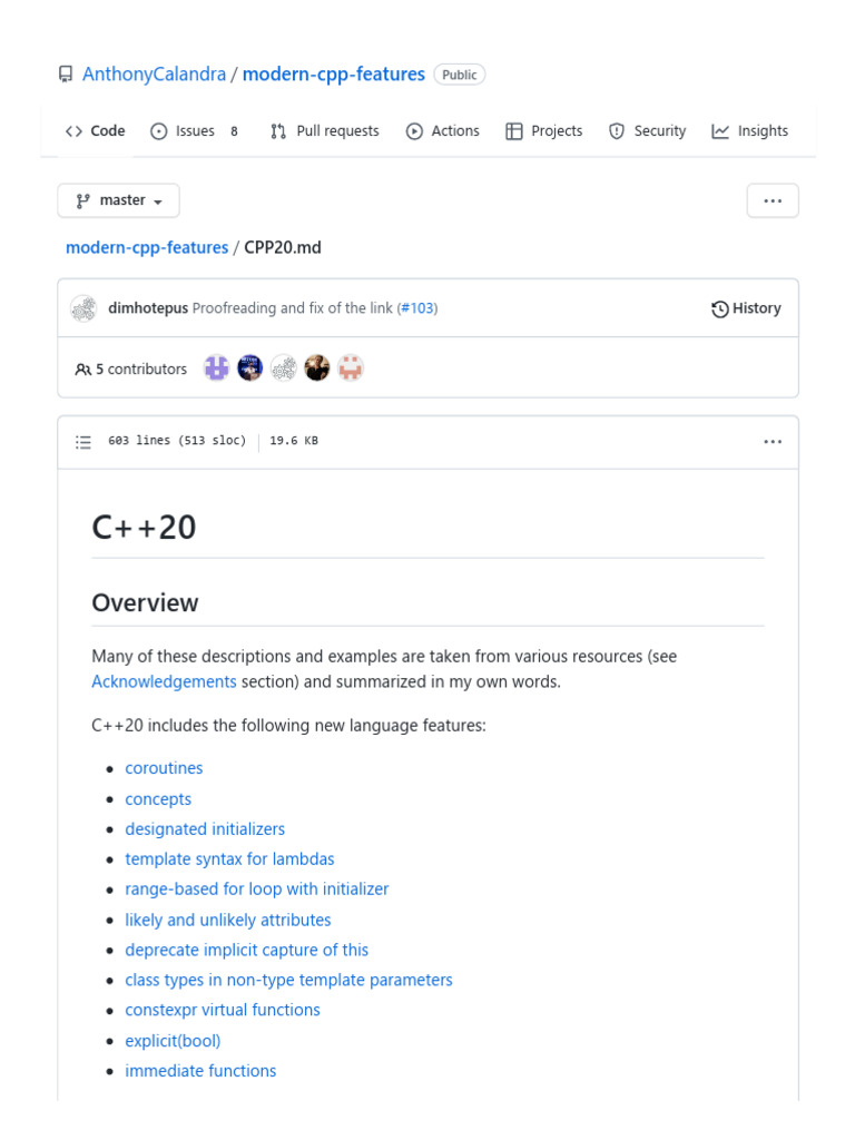 C++20 Features Overview with Examples | PDF | Anonymous Function ...
