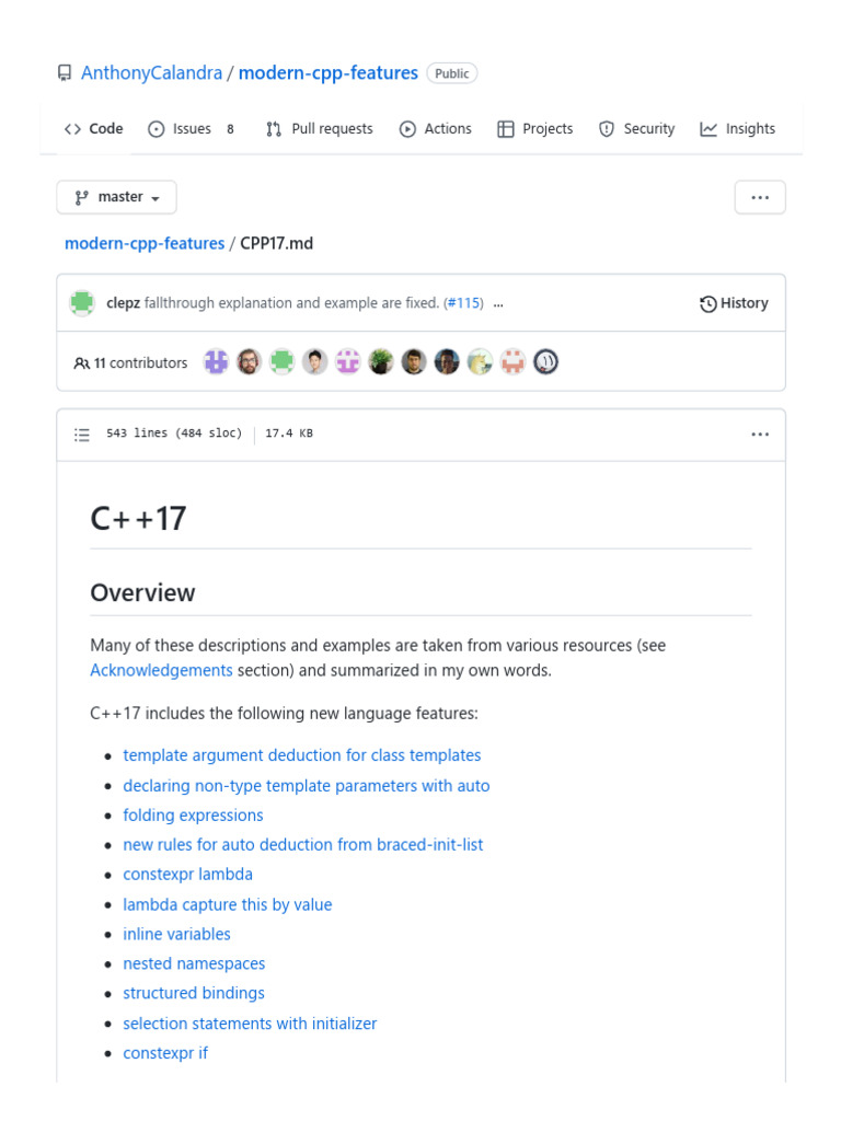 CPP17 Features | PDF | Anonymous Function | Parameter (Computer Programming)
