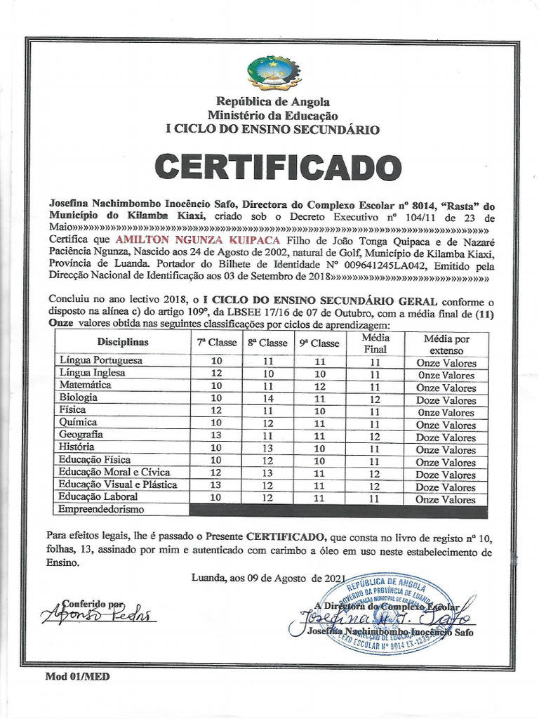 Certifica Do | PDF