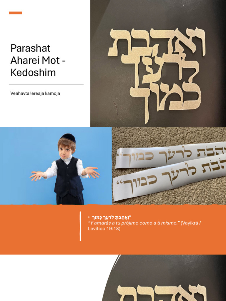 Parashat Aharei Mot - Kedoshim veahavta | PDF