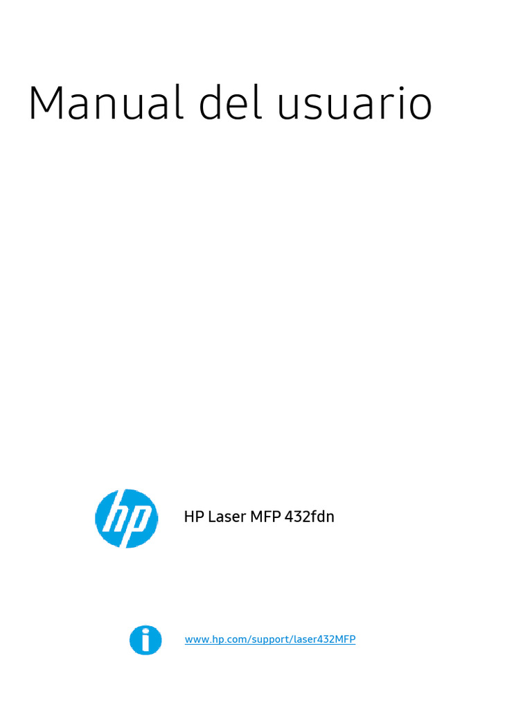 Manual Usuario HP432 | PDF | Impresora (Computación) | Fax