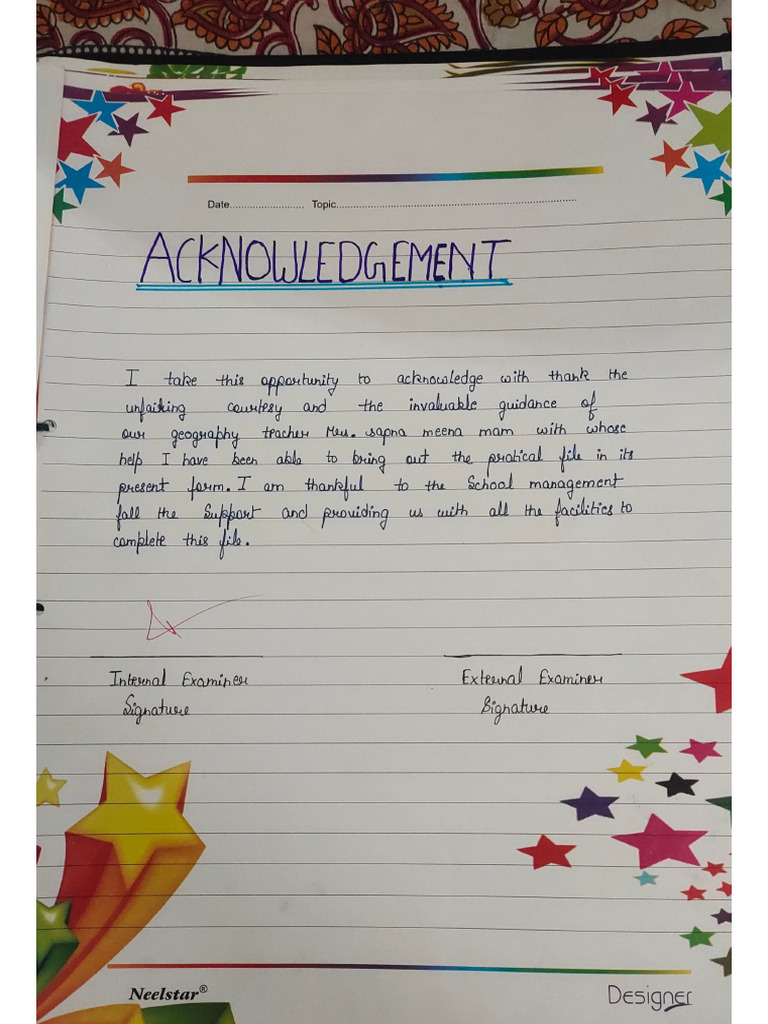 Geography Project File Work | PDF