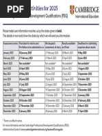 Cips Exam Timetable | PDF