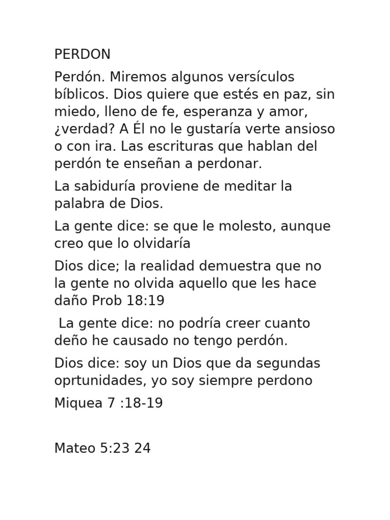 Perdón | PDF