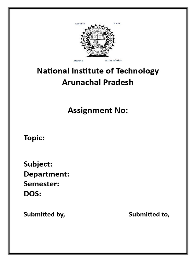 Assignment Coverpage | PDF