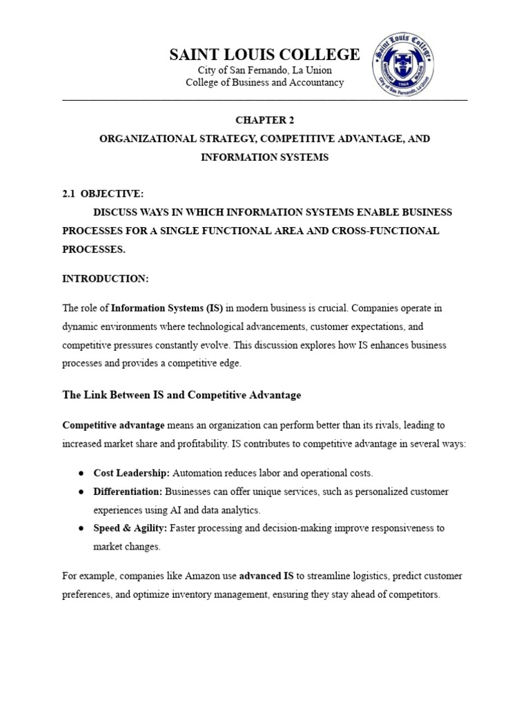 AIS 3 Chapter 2 Summary | PDF | Business Process Management | Business Process