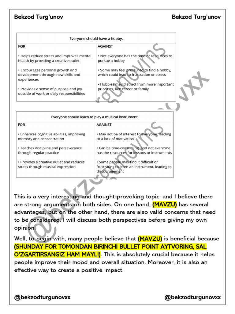 SPEAKING PART 3 - POSITIVE STRUCTURE | PDF | Motivational | Motivation