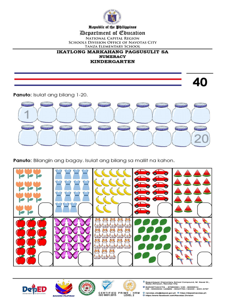 3rd Quarter Assessment NUMERACY | PDF