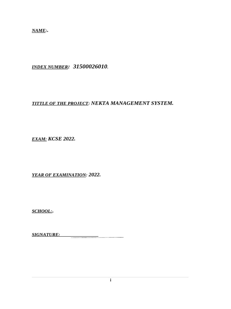 Nekta Management System Documentation | PDF | Software | System